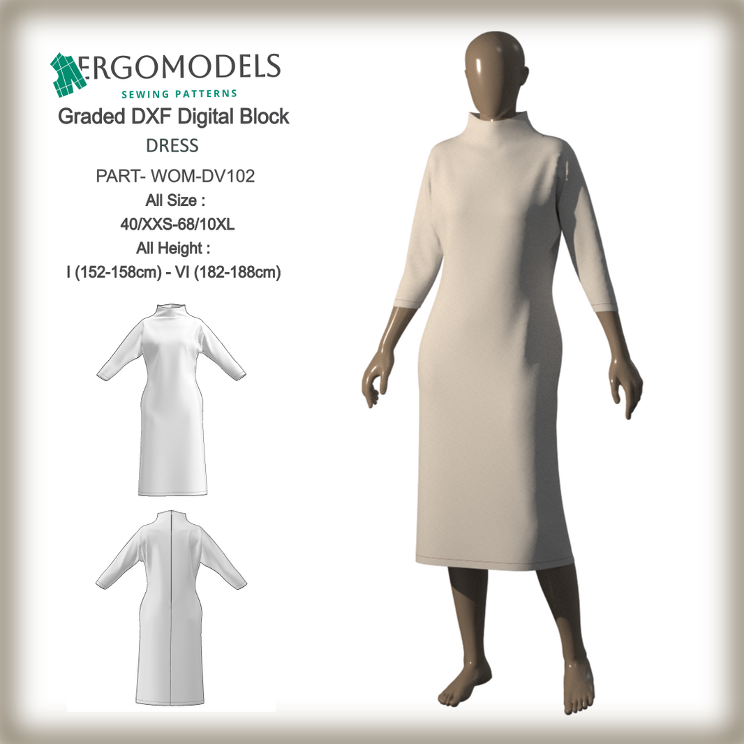 DXF Sewing Patterns for CAD | Industrial & Professional Use – Ergomodels