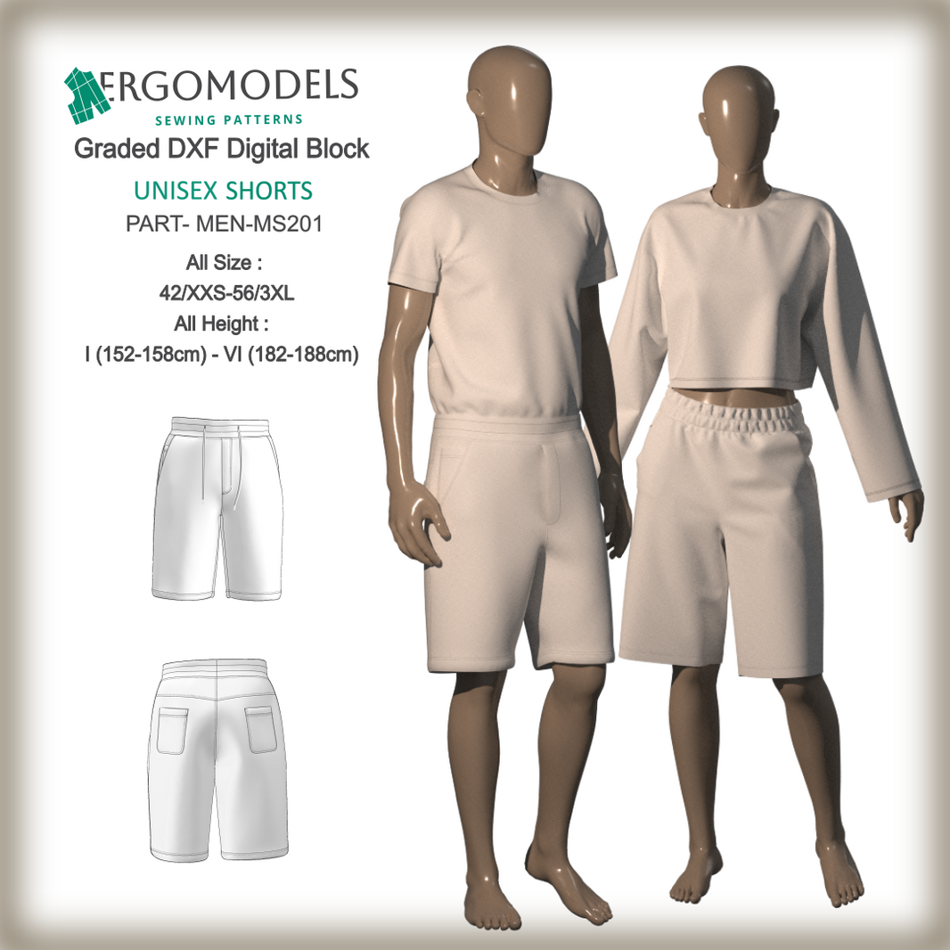 DXF Sewing Patterns for CAD | Industrial & Professional Use – Ergomodels